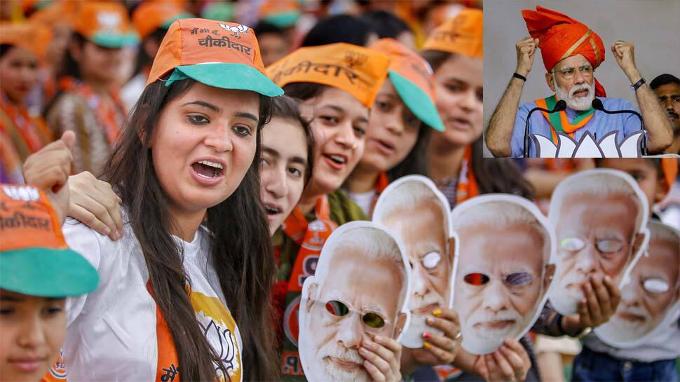 આજે હાથી સાઈકલ પર સવાર છે અને નિશાના પર ચોકીદાર છેઃ પીએમ મોદી | India ...