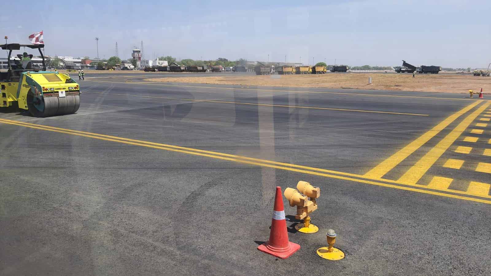 ahmedabad aiport new runway making system make a record see photos