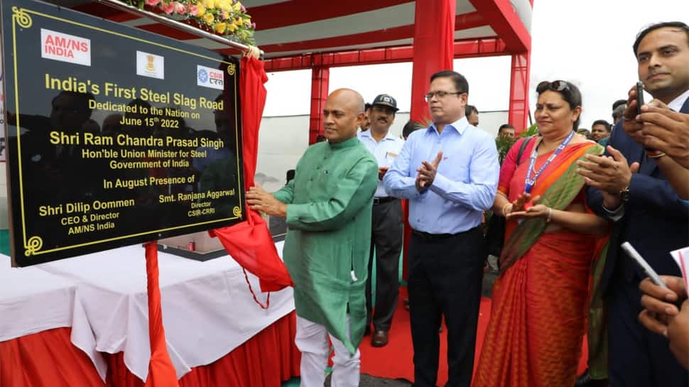 Steel Minister Inaugurates First Six - lane Highway Road made of Steel ...