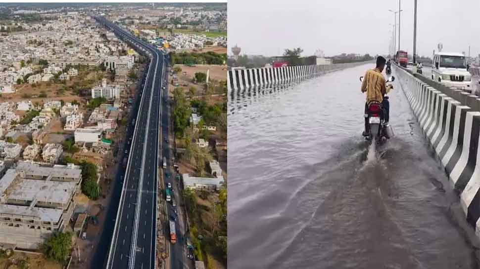Water Lock After Heavy Rain On Banaskantha Deesa Longest Elevated ...