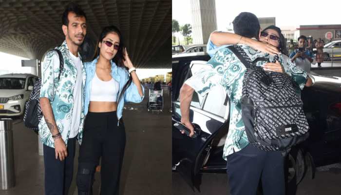 Yuzvendra Chahal And Dhanashree Verma spotted together at mumbai ...