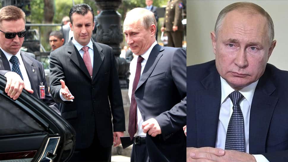 russian president vladimir putin going with convoy loud explosion in ...