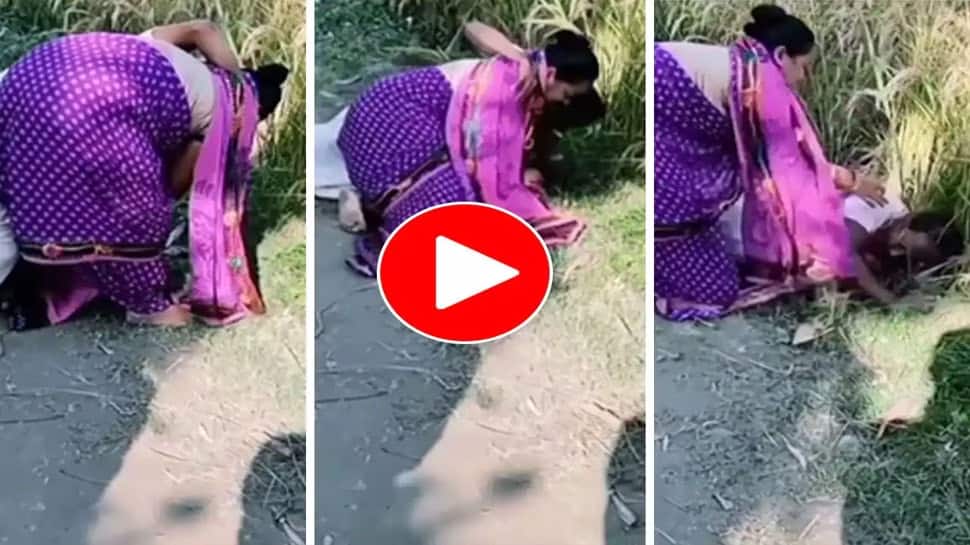 trending today chacha chachi shocking fight in khet funny video viral ...