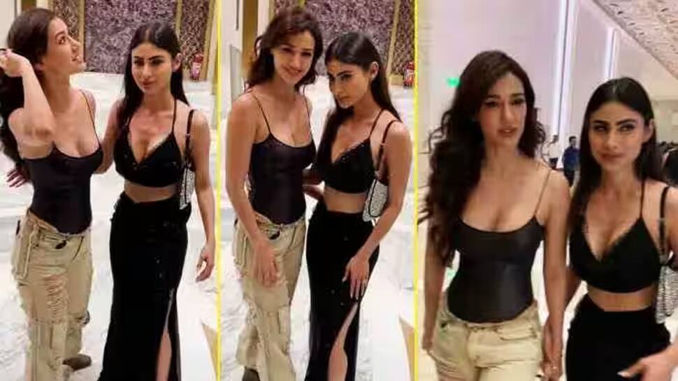 Disha Patani And BFF Mouni Roy Enter Starry Event Holding Hands, Turn Heads In Sexy Black ...