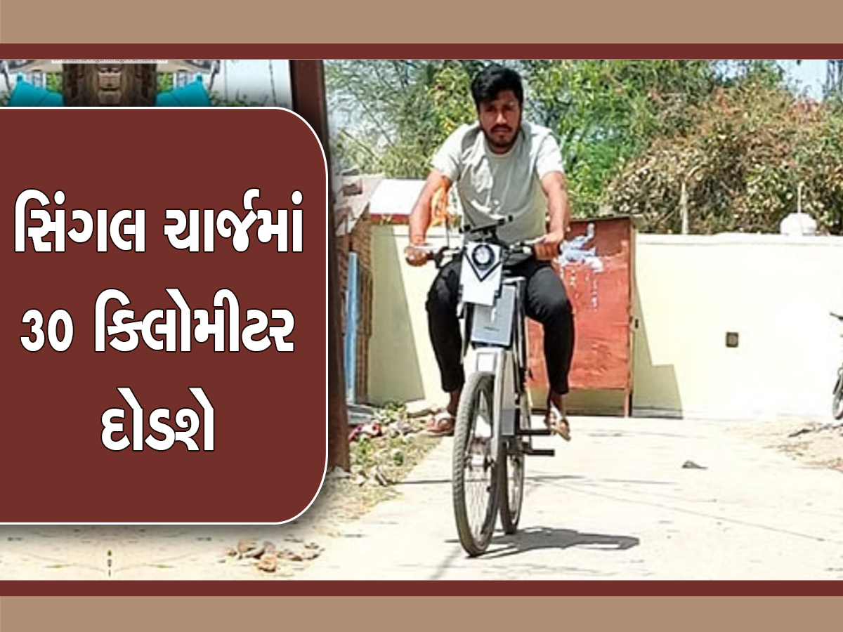 20 Year Old Student from MP makes electric bicycle with 30Km driving ...