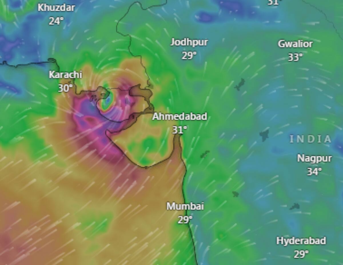 cyclone biparjoy effects after landfall in gujarat jakhau pakistan ...