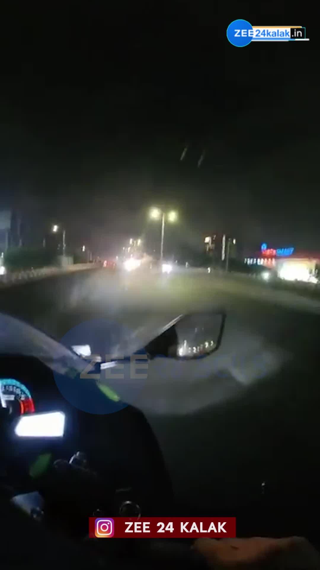 The CCTV footage of the Gamkhwar accident on ISKCON Bridge in Ahmedabad ...