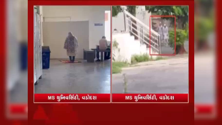 once again three students offer namaz at vadodara ms university campus