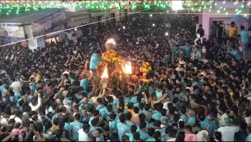 gandhinagar rupal palli famous for ghee river on navratri ninth day