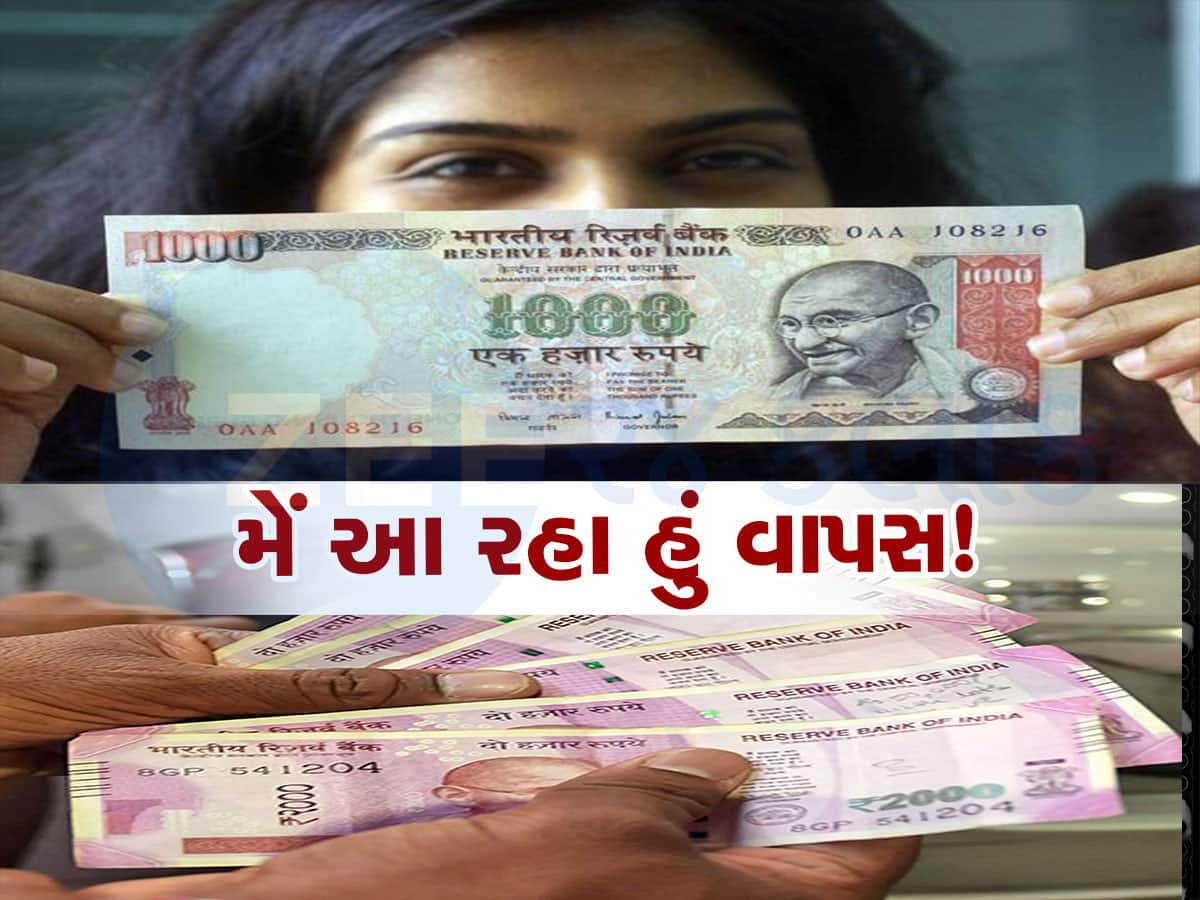 will rupees 1000 note come again in circulation after ban on 2000 rupee know what rbi says ...